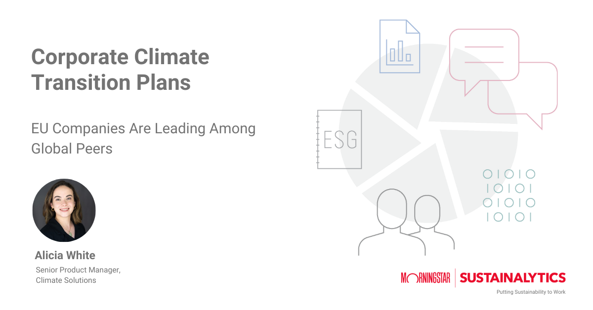 Corporate Climate Transition Plans: Why EU Companies Are Leaders Among ...